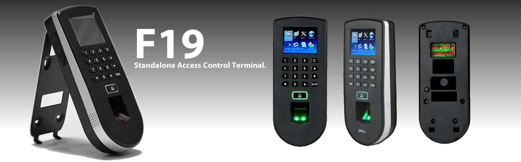 Access control F19 BIOMETRIC FINGERPRINT READERS, Access control, Time and attendance